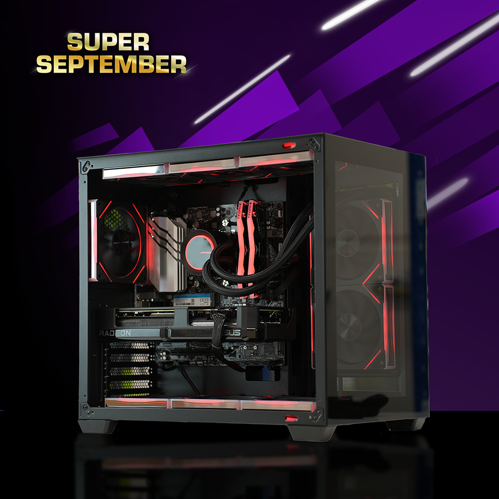 RX 9060 XT 8GB | Ryzen 7500F | PRISM BLACK: CUSTOM Gaming PC