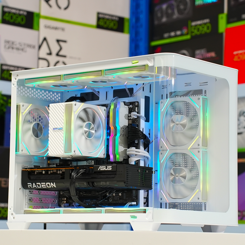 RX 9070 16GB | Ryzen 7500F | 1440p/4K Gaming PC – Delta Prime White