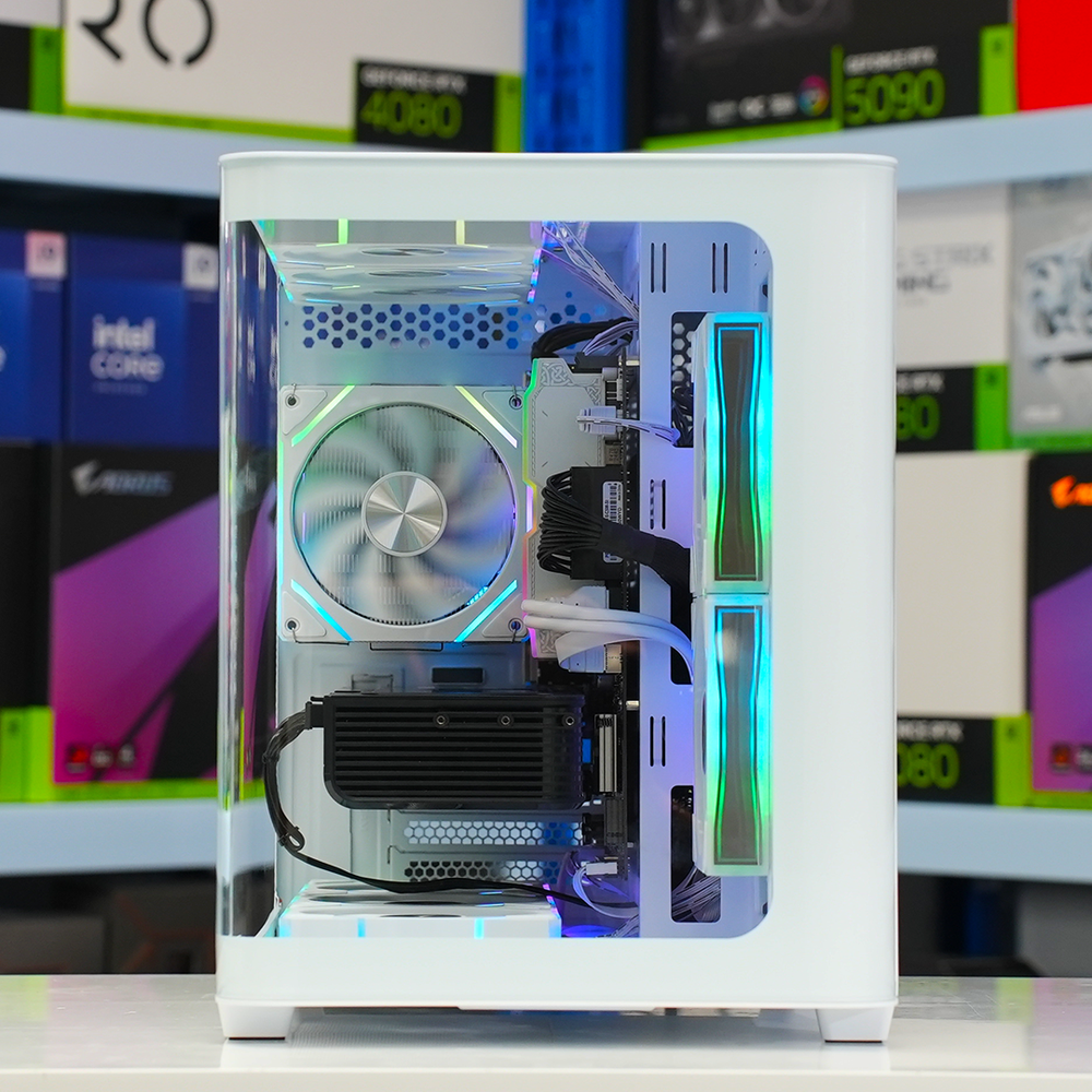RX 9070 16GB | Ryzen 7500F | 1440p/4K Gaming PC – Delta Prime White