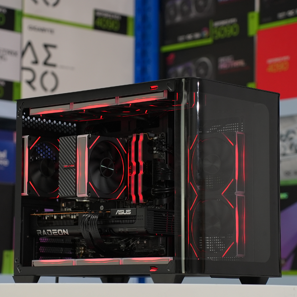 RX 9070 16GB | Ryzen 7500F | 1440p/4K Gaming PC – Delta Prime Black